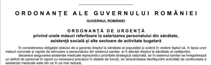 S-a publicat în Monitorul Oficial OUG nr. 19/2024 privind unele măsuri ...
